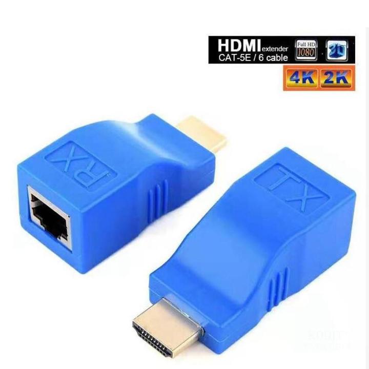 Hdmi Extender to Rj45 Lan Network Extension Transmitter Receiver Tx Rx ...