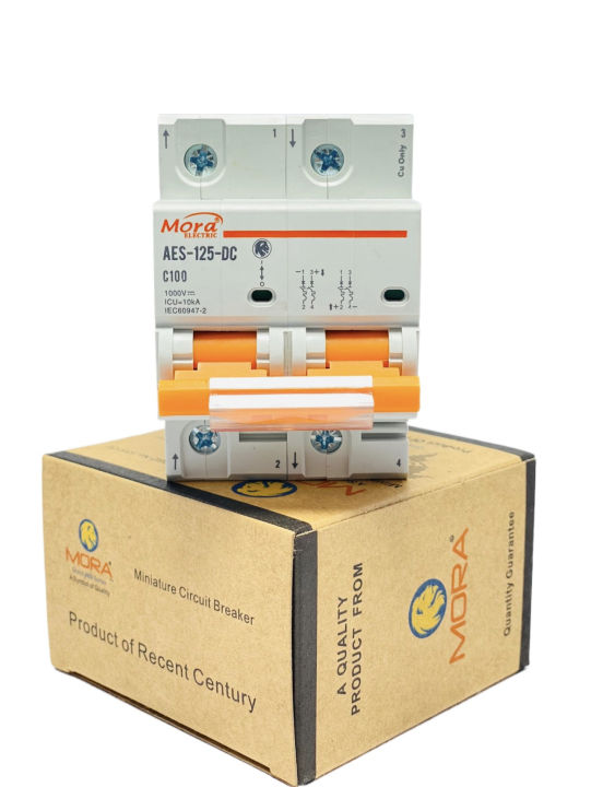 Mora 2Pole 125A DC 1000V Safety Circuit Breaker | Direct Current Fuse ...