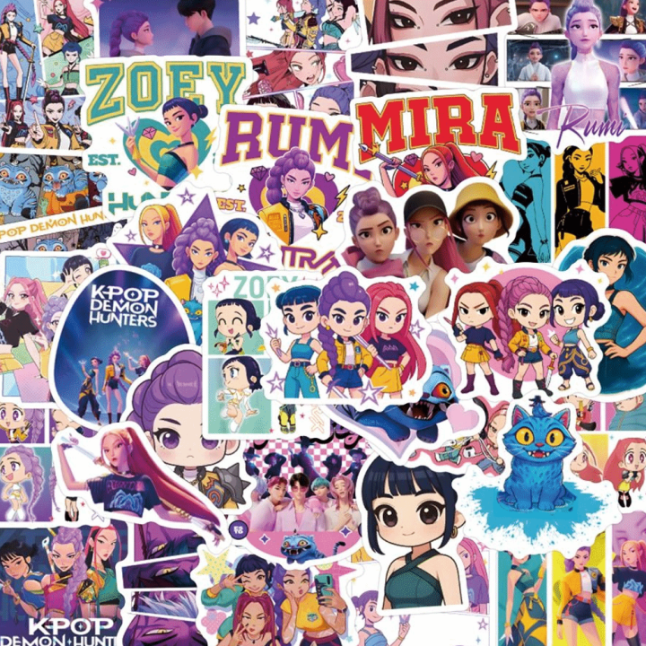 New Derpy Tiger KPop Demon Hunters Stickers Waterproof Graffiti Saja ...