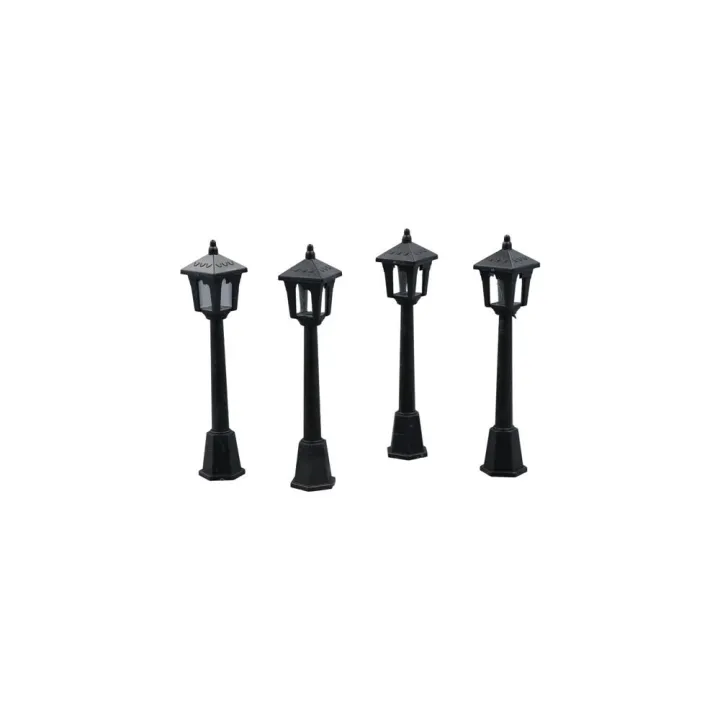 4pcs Mini Street Light Model Post Lights Miniature Street Light DIY ...