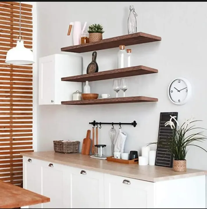 Set of 3 wall mount floating shelves, Decoration shelves , Wall Shelves ...