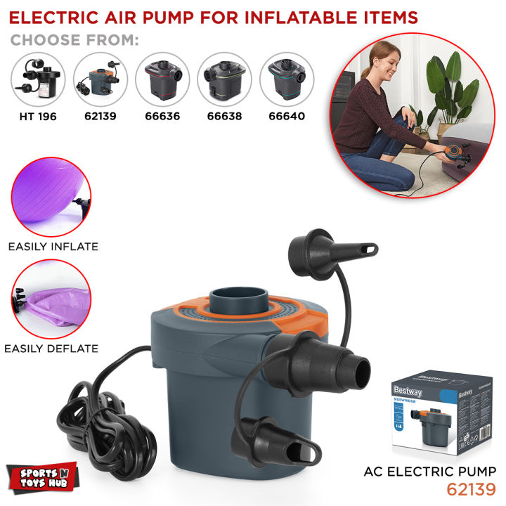 AC Electric Air Pump For Inflatable Items, Easily Inflate & Fill Air in ...