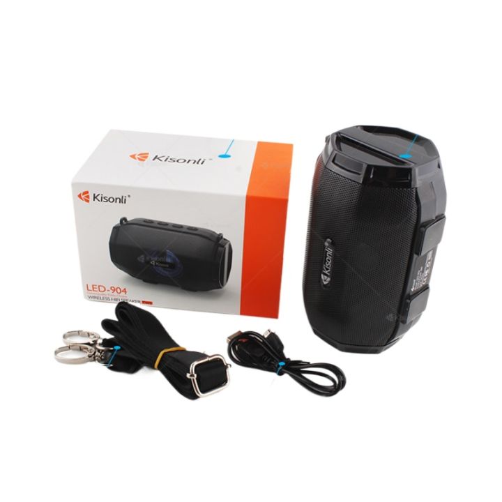 KISONLI LED-904 PORTABLE BLUETOOTH SPEAKER Portable Wireless Amplifier Super Bass BT Speaker ...