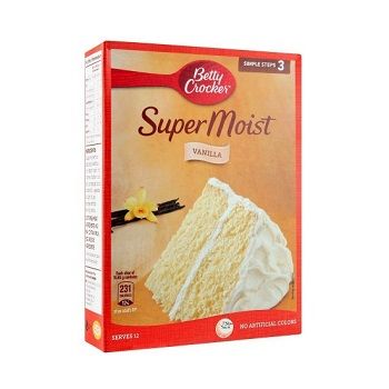 Betty Crocker Super Moist Vanilla Cake Mix Powder , 500 gm | Daraz.pk