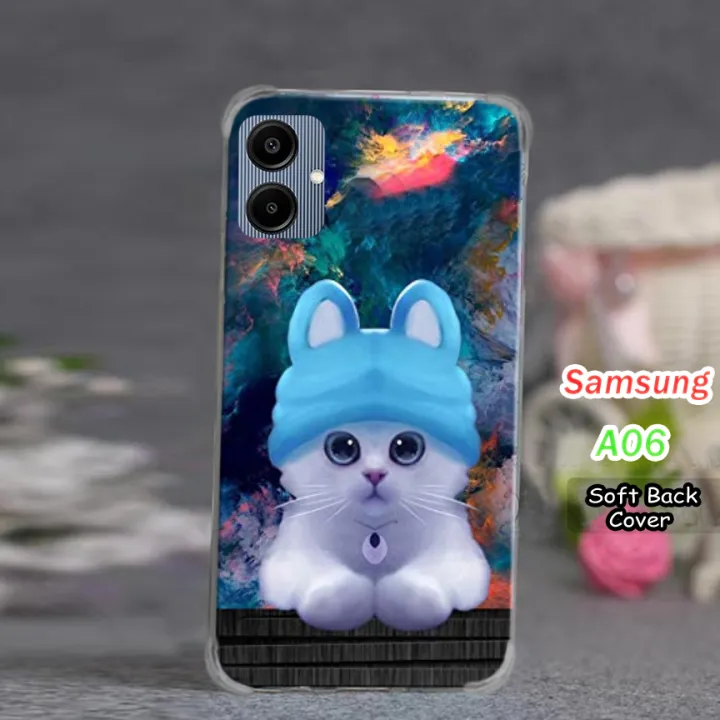 Samsung Galaxy A06 Pouch Cover - Cat Soft Back Cover Case For Samsung ...