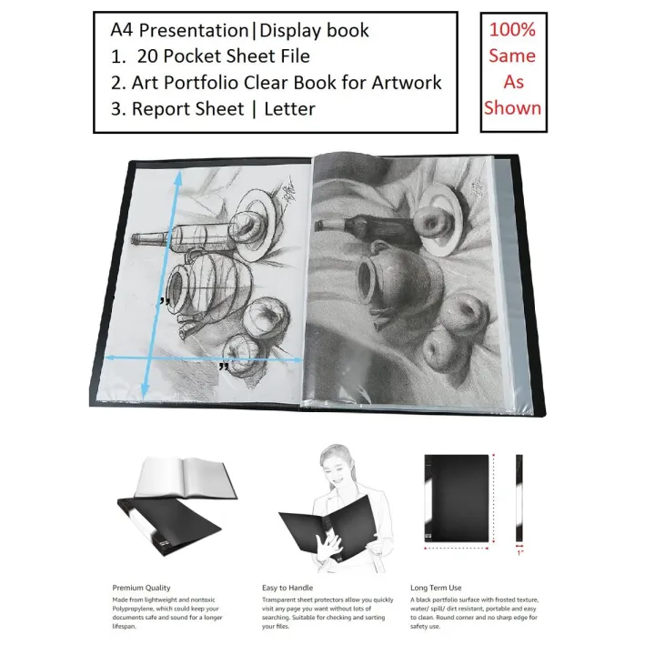 ZSSI | A4 Presentation book | Display book | sheet file | 20/30/40/60 ...