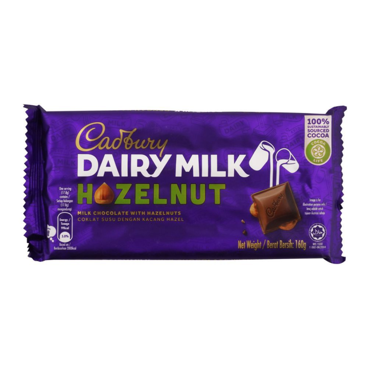 CADBURY DAIRY MILK CHOCOLATE HAZELNUT 160 GM BASIC | Daraz.pk
