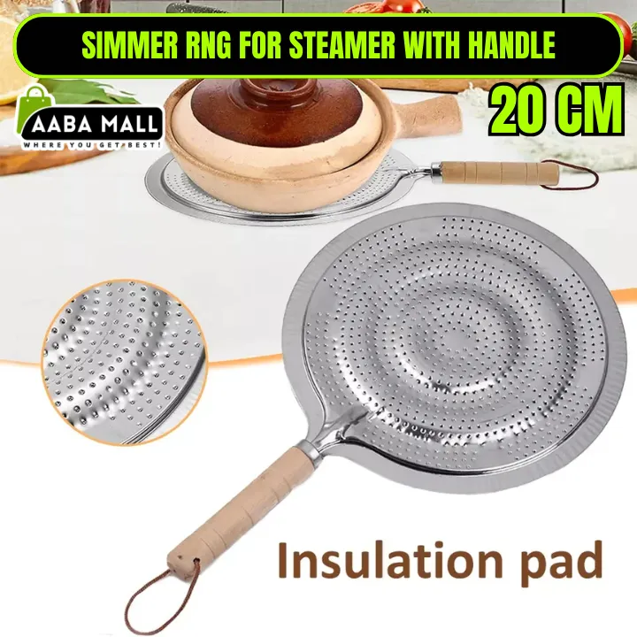 Stainless Steel Simmer Ring for Gas Stove with Handle – Foldable Flame ...