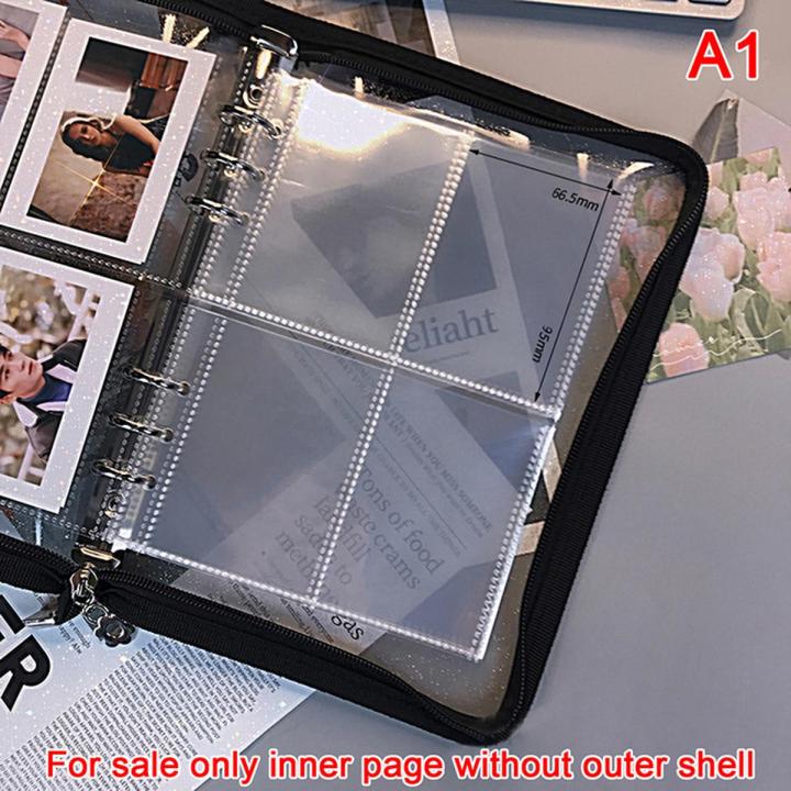 10pcs Standard A5 Binder Sleeves 1P 2P 4P Transparent Photo Album ...