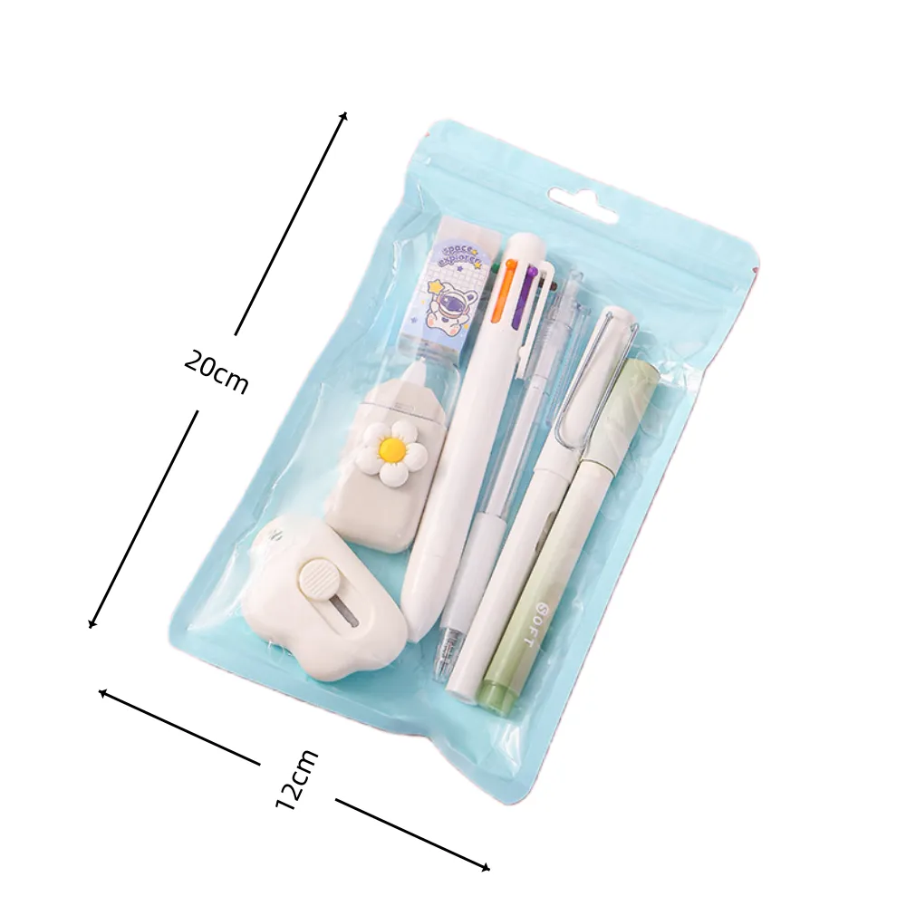 Compact Stationery Set Premium Packaged 7-In-1 Correction Tape ...