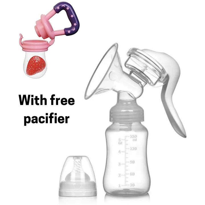 TINNY AND MAMAS Silicone Manual Breast Feeding Pump Manual Pump Handle ...