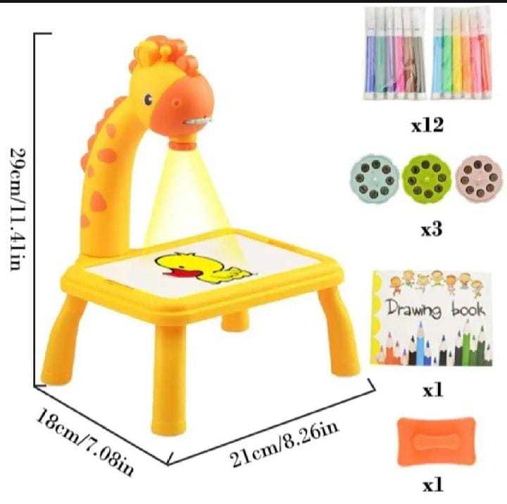 Children Projection Drawing Board LED Projector Drawing Table Toys Kids ...