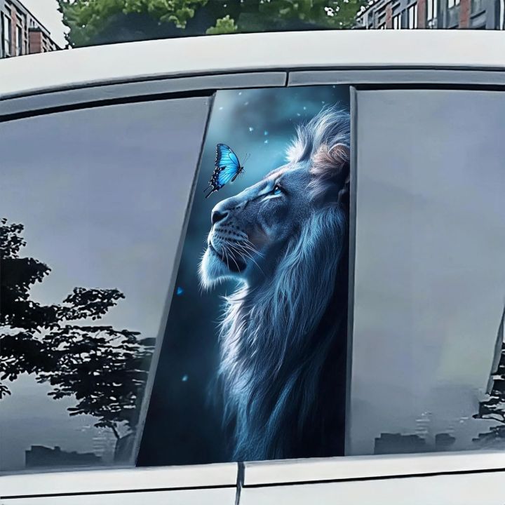 2 Pcs Vinyl Car Stickers and Decals, Waterproof B-Pillar Sticker ...