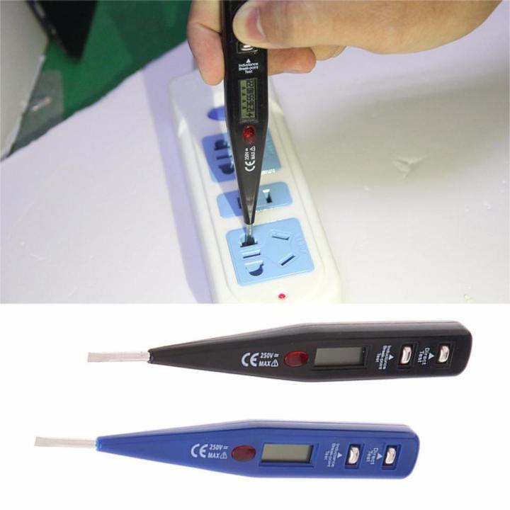 AARmarket - AC DC 12-250V Digital Voltage Meter Electric Tester Pen ...