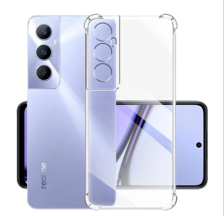 Realme C65 4G Back Cover Bumper Transparent Soft Clear Silicon Jelly ...