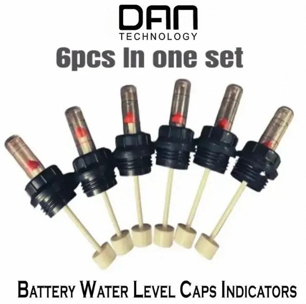 DAN TECHNOLOGY 6 Pcs Water Level Indicator Battery Caps for 100 to ...