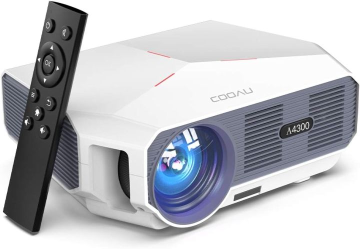Projector, COOAU 5500 Lumens Home Video Projectors, Support 1080P and ...