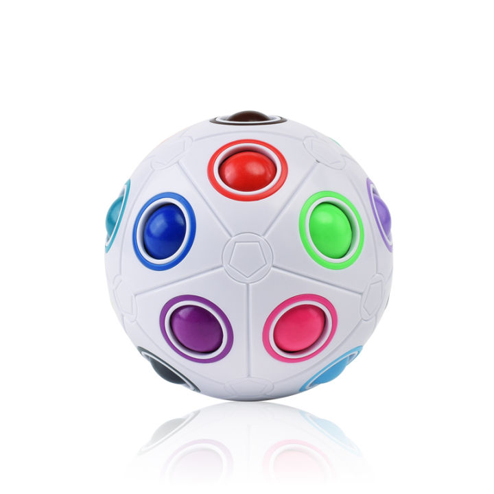 【shengxiong6525】Fanxin Rainbow Ball 20 Holes Antistress Cube Rainbow ...