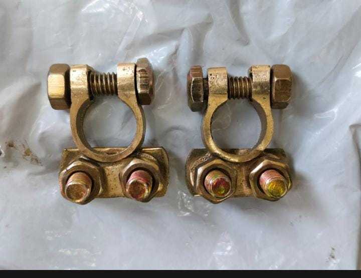2PCS 200A Battery Terminal Brass + Steel Universal Auto Metal UPS ...