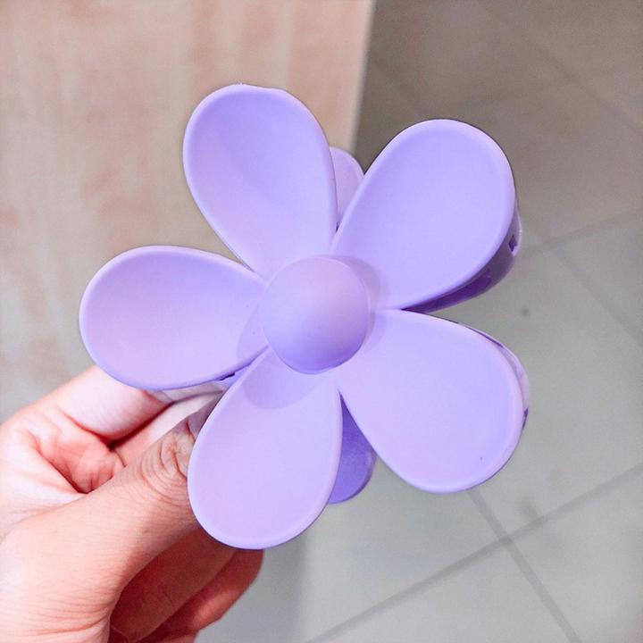 Korean Flower Candy Color Hair Clip Catch Hairpins Large Hairclips Ins ...