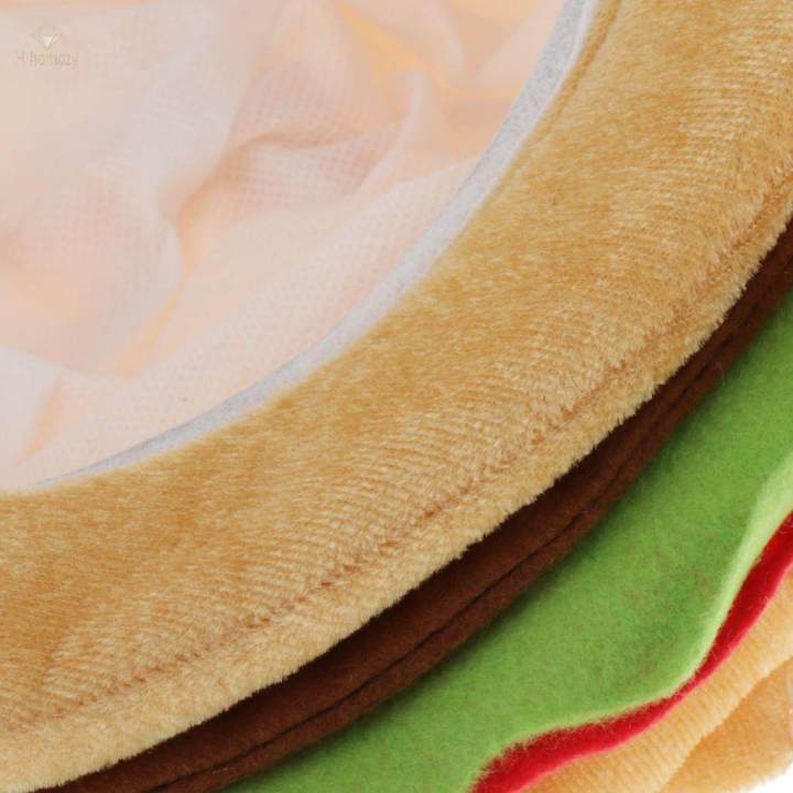 Plush Hamburger Cheeseburger Hat Costume Party for Adult | Daraz.pk