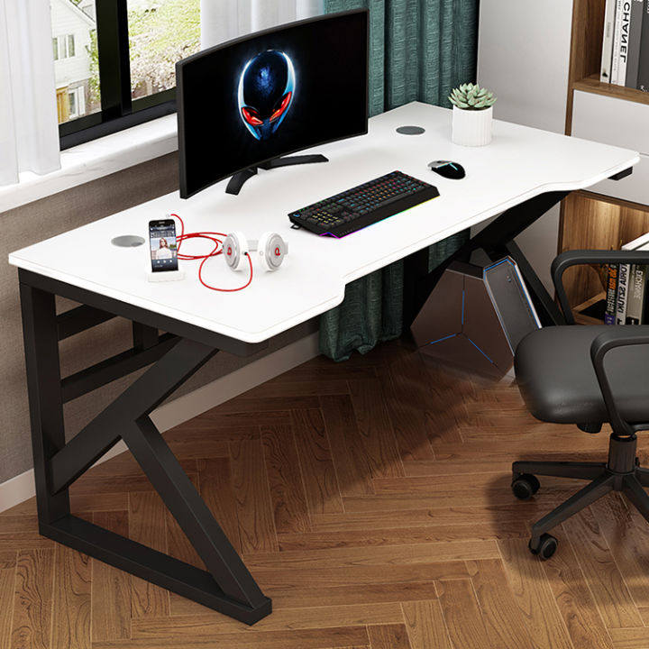 Office Table Desktop Table Office Desks Sturdy Desk with Metal Legs ...