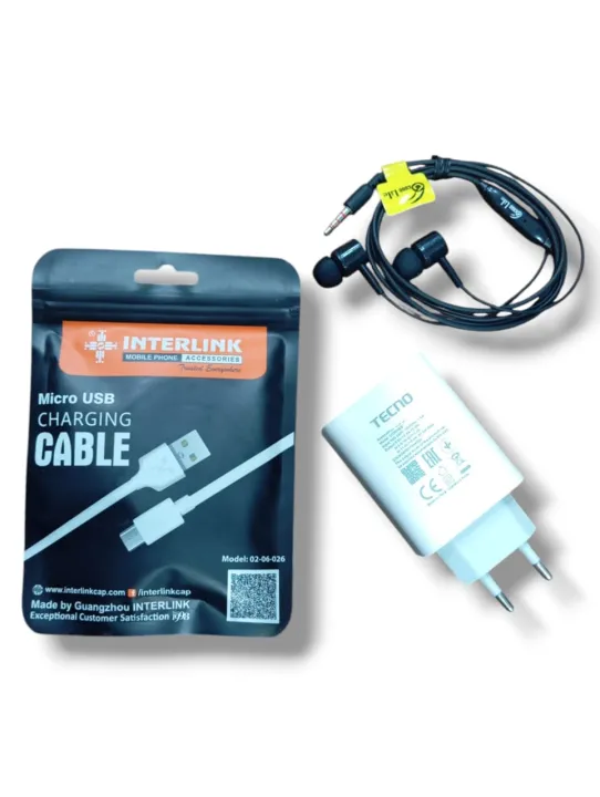 (Pack Of 3) Interlink Micro USB Charging Cable, Music And Calls, Super ...