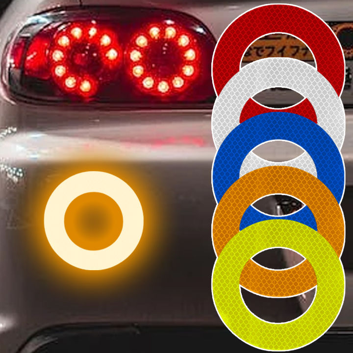 2pcs Night Reflective Strip Warning Stickers Road Reflective Stickers ...