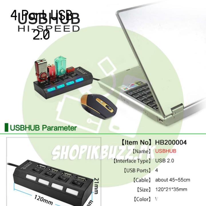 Multi Port USB Hub High-Speed USB Humanoid Splitter Cable Adapter for ...