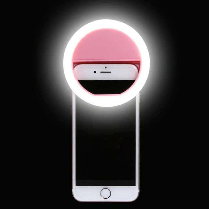 Mini Selfie Mobile Phone Ring Light - Rechargeable Selfie Ring Light ...