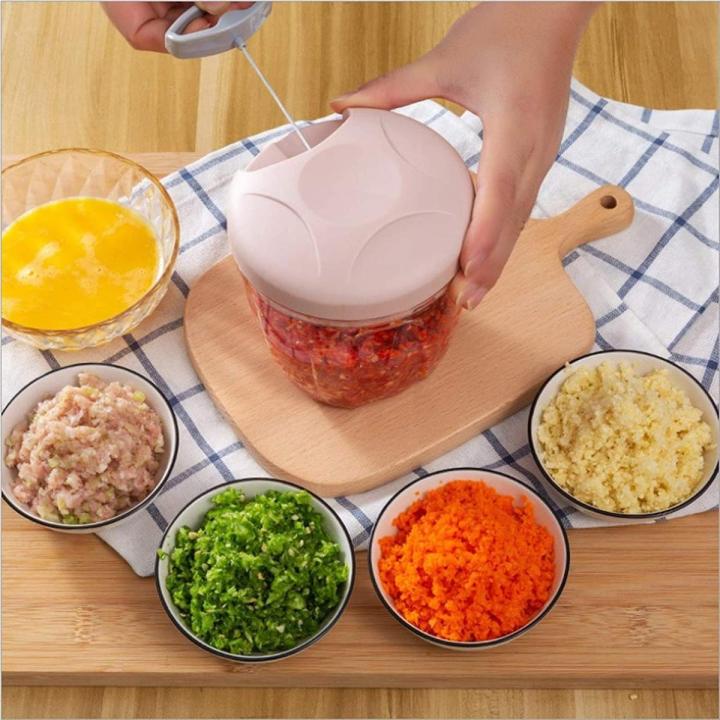 Manual Food BIG 900ML Chopper with 5 Blades | Chopper | Garlic Chopper ...