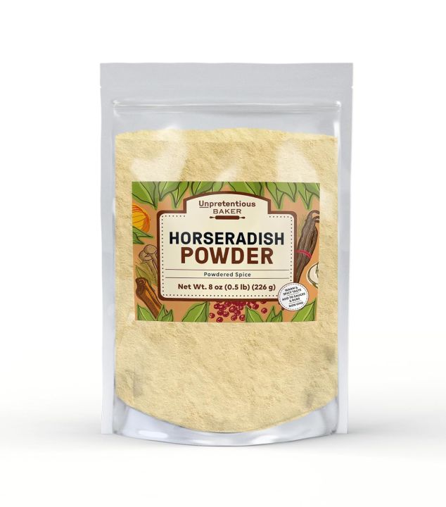 Horseradish Powder, 8 oz, Spicy Root Powder, Sharp & Strong Taste, Non ...