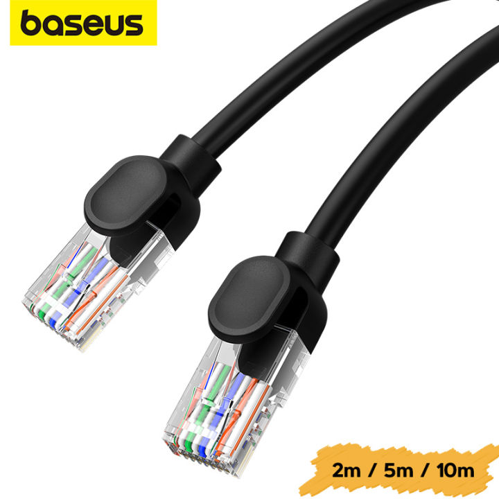 Baseus Ethernet Cable, 1000Mbps High Speed RJ45 Round Internet LAN ...