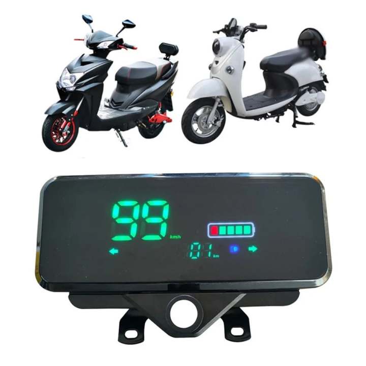 E-Bike Speedometer Dashboard 6 Pin Motor Speedometer Screen Monitor 48V ...
