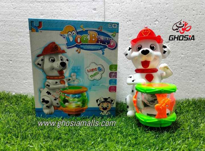 Dog Drummer Cute Toy For Kids With Lights And Music-Bump & Go Toy-6628 ...