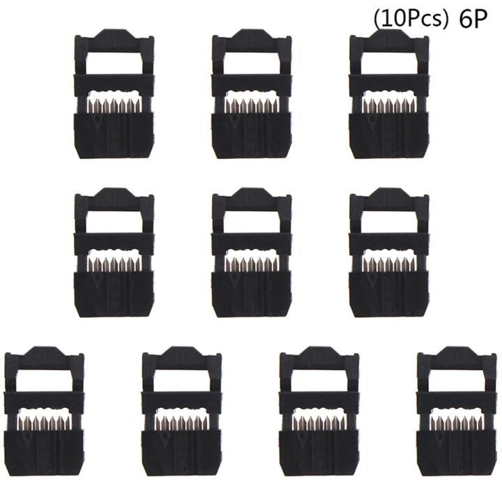 10Pcs 6/8/10/12/14-50Pin IDC Socket Plug Ribbon Cable Connector 2.54mm ...