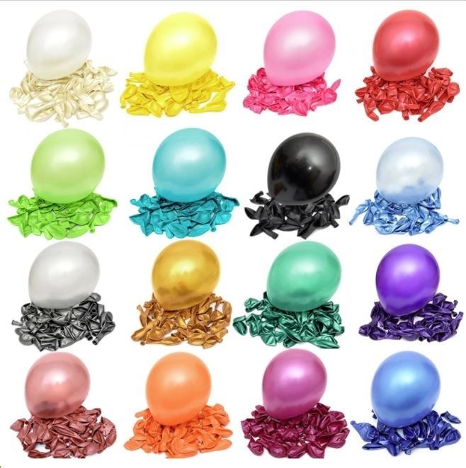 20 Pcs Solid Latex 12 Inch Round Helium Balloons - Multi Colors for ...