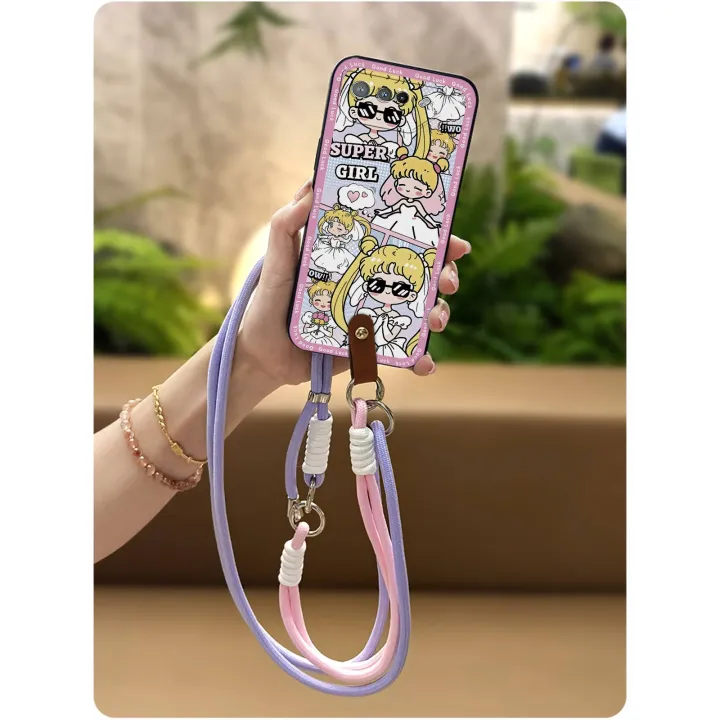 Graffiti Shockproof Phone Case For Asus ROG Phone7 Crossbody Lanyard ...