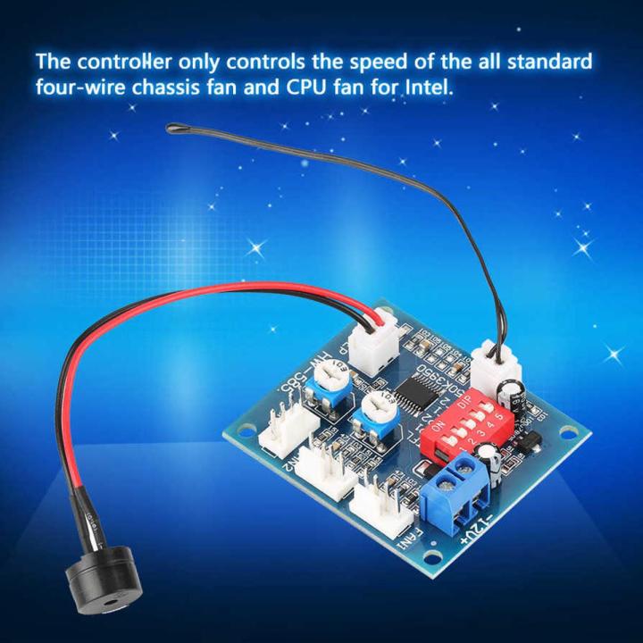Manual Speed Adjustment 4-Wire PWM Fan Controller for PC Governor ...