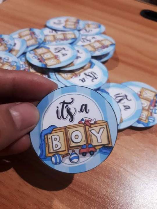Handmade customised Baby Boy Tags (pack of 40) | Daraz.pk
