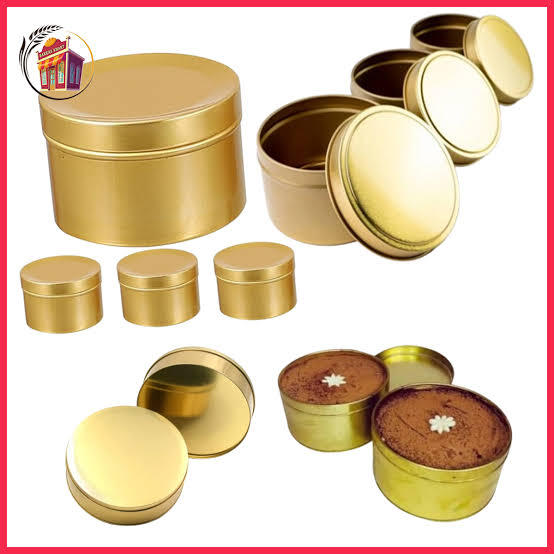 Dream Cake / cake box viral Golden Round Tin Box, Perfect Baking for ...
