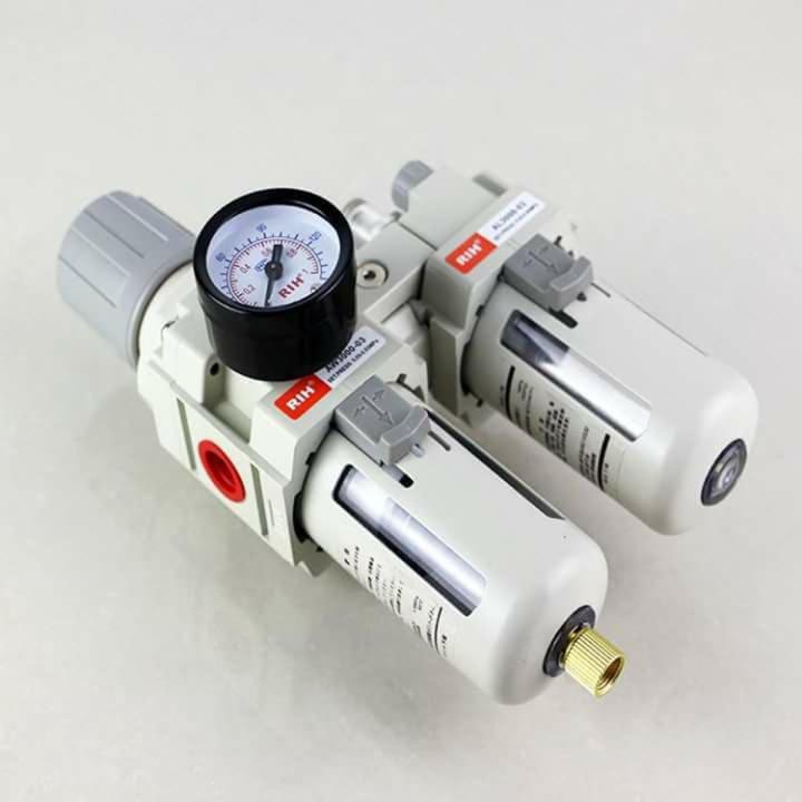 Pneumatic FRL Combination AC4010-04 1/2 inch automatic drain air filter pressure regulator and ...