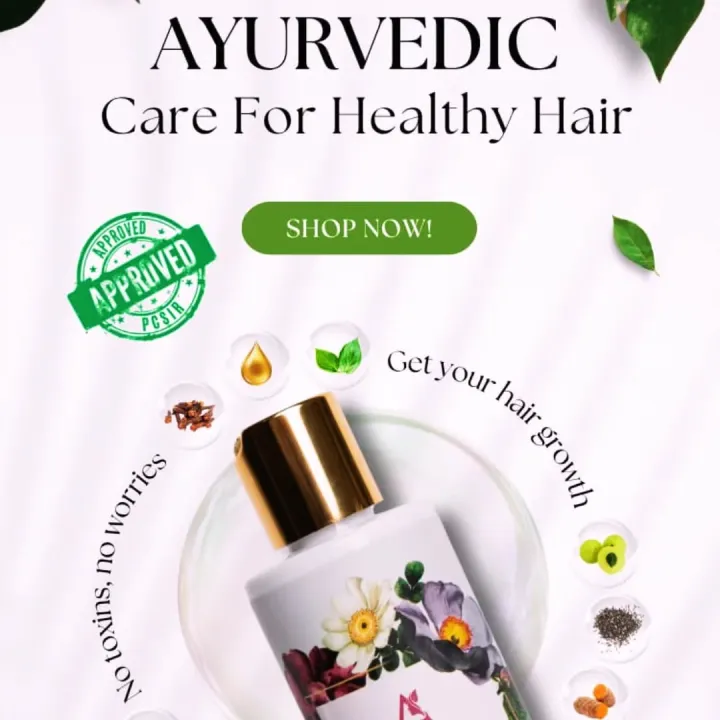 Ayurvedic Organic Herbal Shampoo with Vitamin B12, E & Onion | Paraben ...