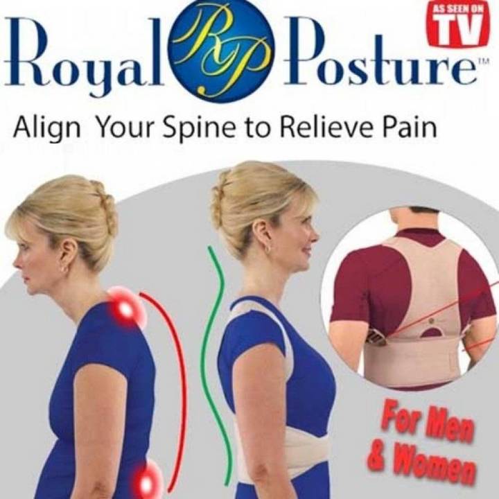 Magnetic posture Support Royal Posture Back Support Belt | Daraz.pk