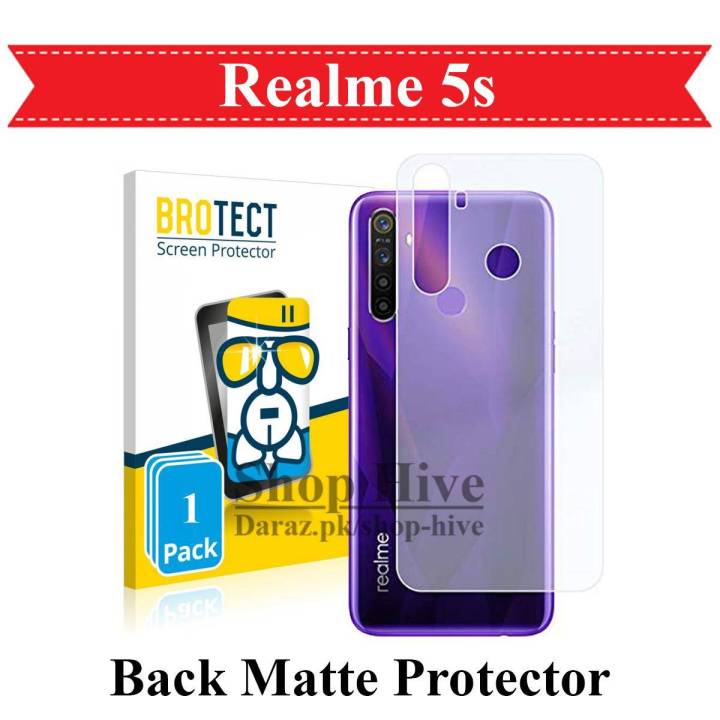 Realme 5s Back Matte Protector Soft Skin Sheet Soft Film Protection For ...