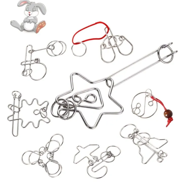 Diy Personalized Gift For Children 3d Puzzle Wire Buckle Interlock Toys ...