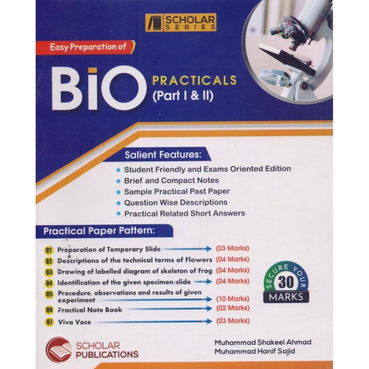 Scholar Series Easy preparation of Bio Practical's part I and II by ...