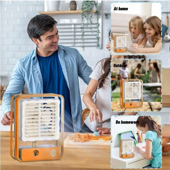 3 in 1 Fan Portable Rechargeable Air Conditioner Fan – Mini Evaporative ...