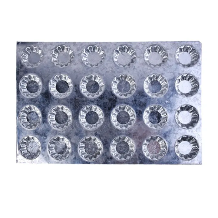 Mini Tart Mold Tray Silver 24 Cavity Design 04 | Daraz.pk