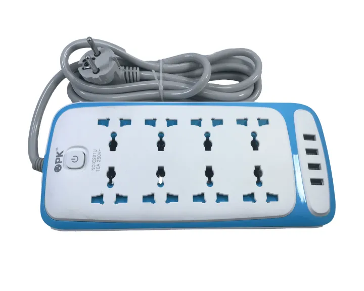 Energy - Universal Extension Board 6 Power Socket + 4 Usb Plug For ...